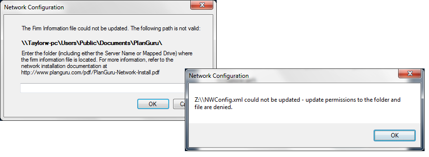Network Configuration Errors